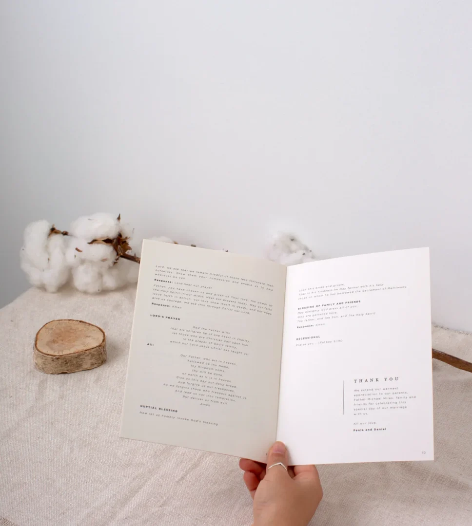 Wedding Program Wording: 30+ Examples for Every Style | Paperlust ...