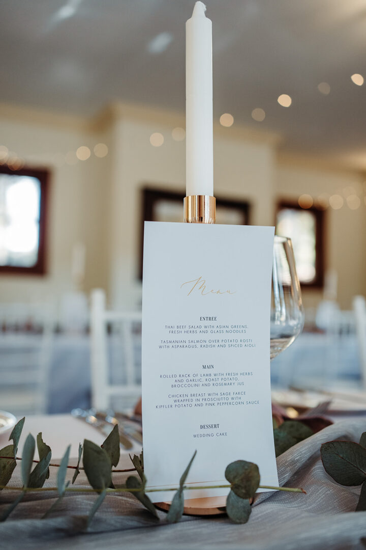 Wedding Menu Card Wording: 50+ Templates by Cuisine, Style, and Format ...