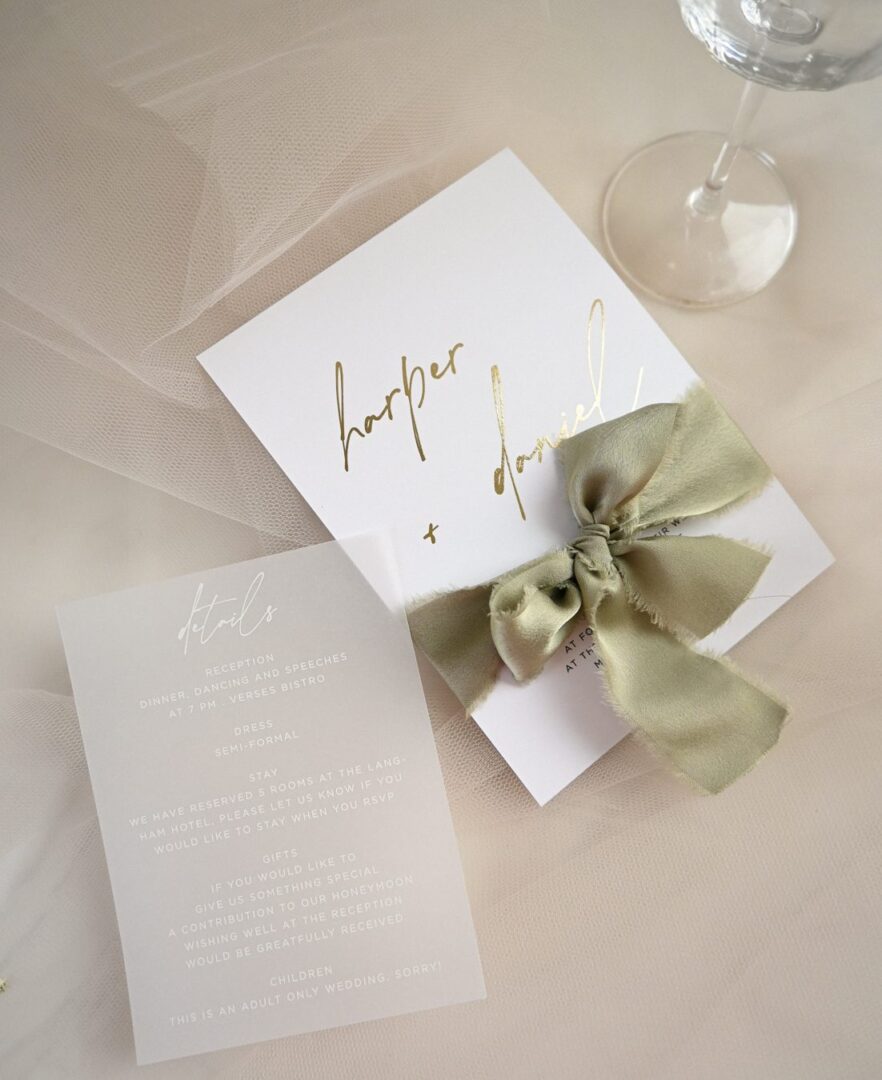 Embossed Wedding Invitations: Letterpress & Flat Foil Guide - Paperlust