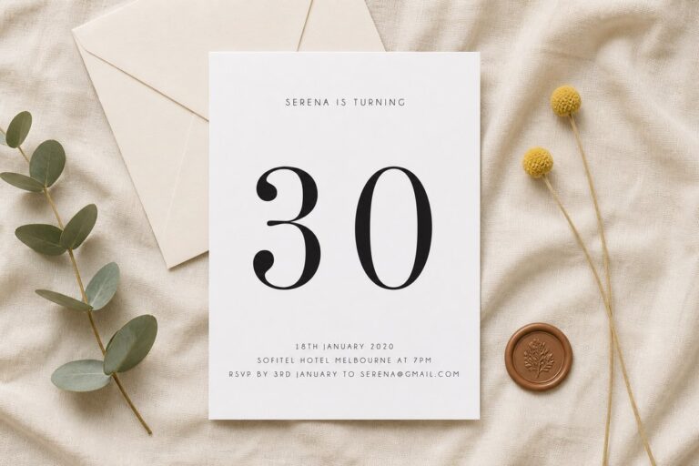 30th Birthday Invitations & Party Ideas - Paperlust